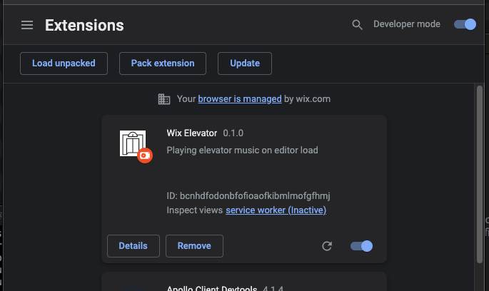 GitHub - lukaskairys/wixElevator: Chrome Extension for Elevator music on Editor load