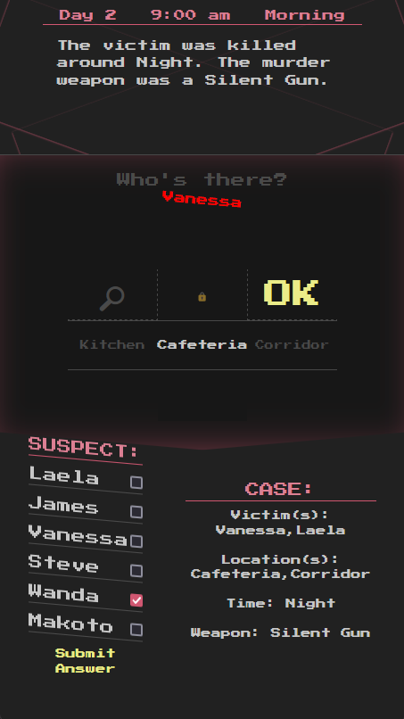 GitHub - NinfarZ/Culprit-Rush-HTML5: Murder Mystery HTML5 text adventure