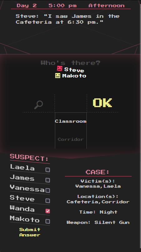 GitHub - NinfarZ/Culprit-Rush-HTML5: Murder Mystery HTML5 text adventure