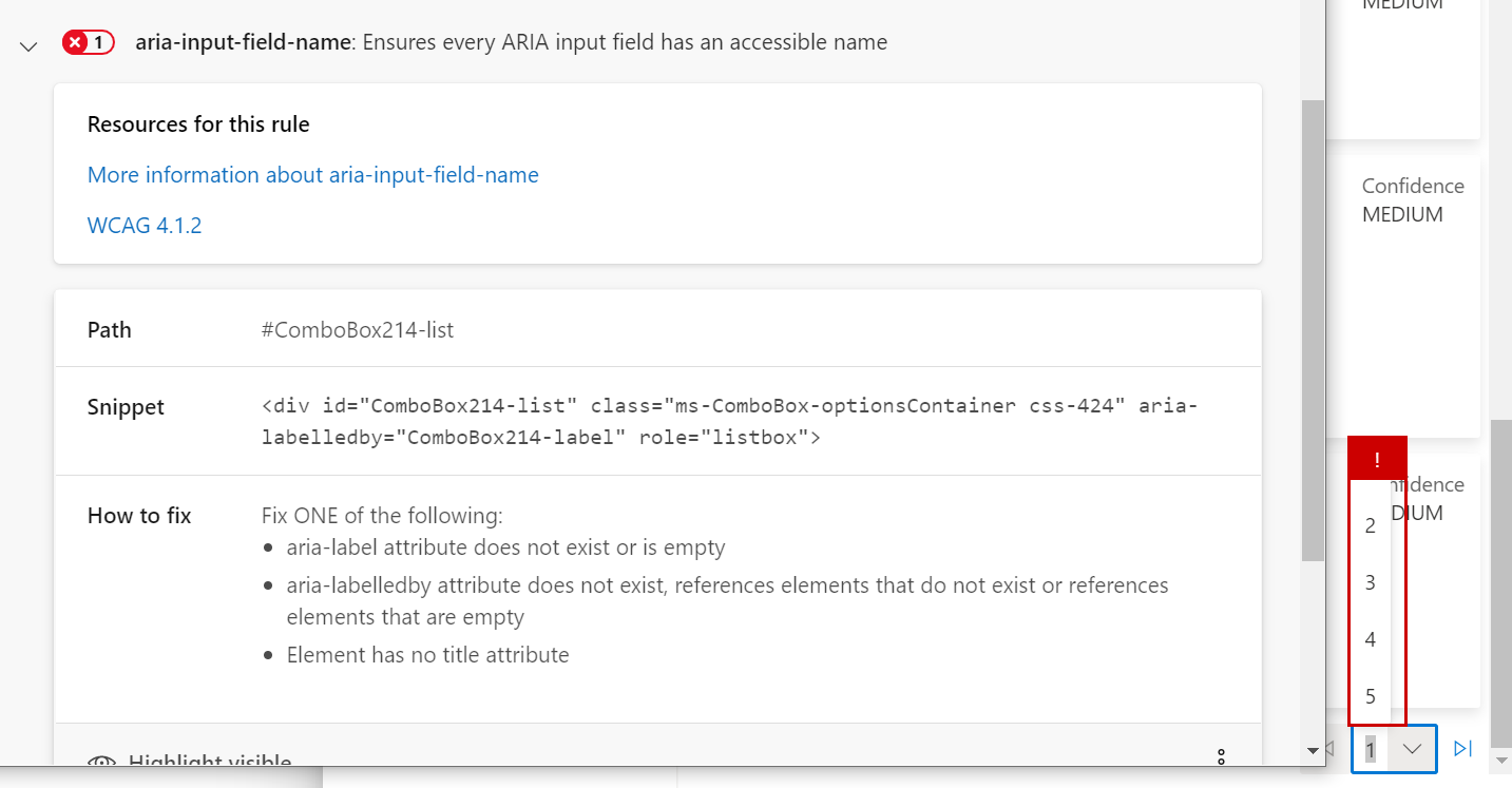 ComboBox Aria label Is Absent For List Container Issue 13705