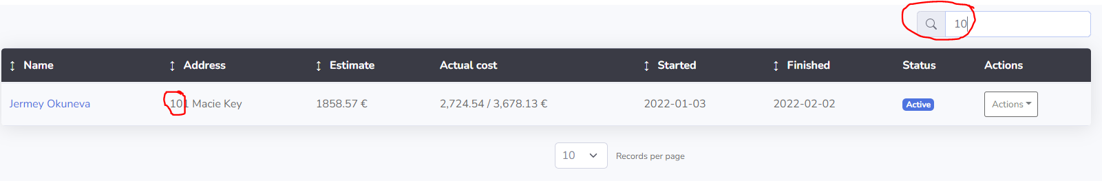 When searching a row and then deleting search input last element is not generated · Issue #225 ...