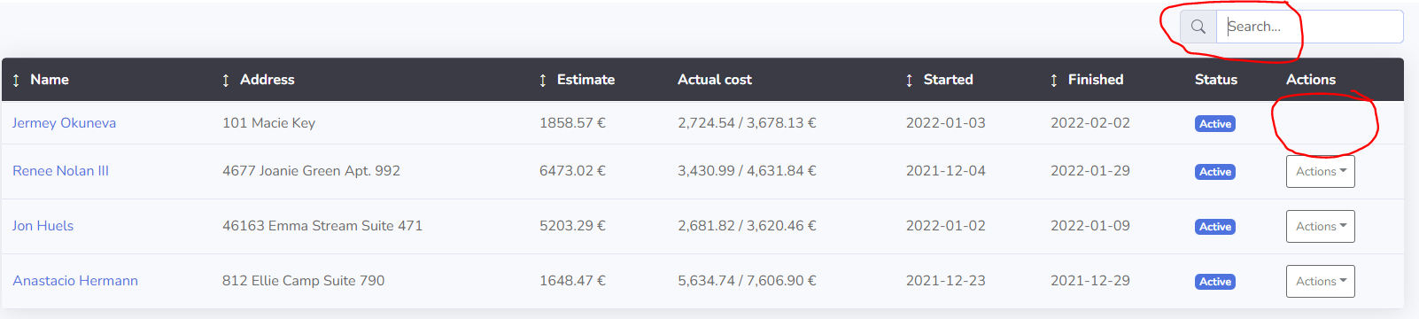 When searching a row and then deleting search input last element is not generated · Issue #225 ...