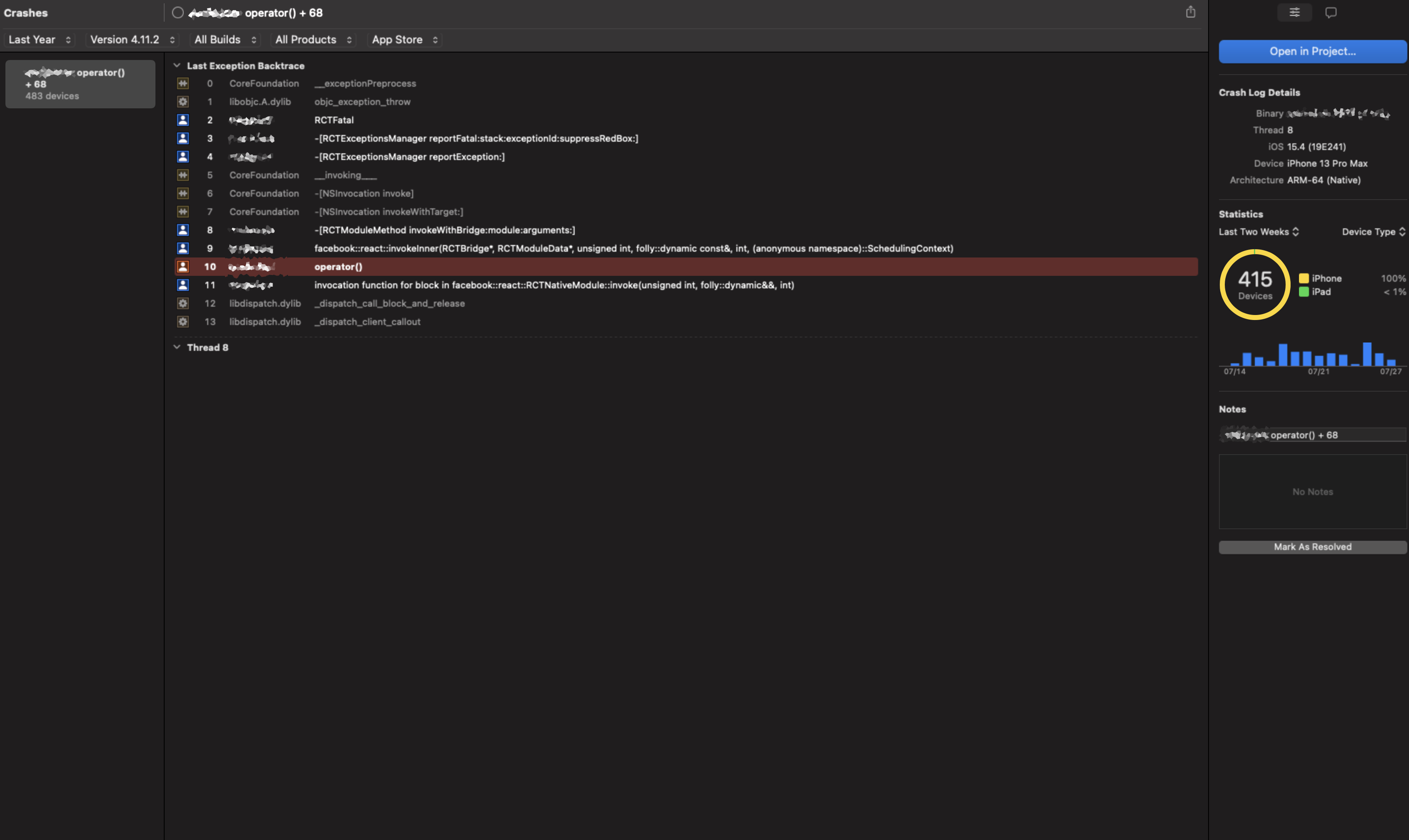 RCTFatal : operator() + 68 · Issue #34301 · facebook/react-native · GitHub