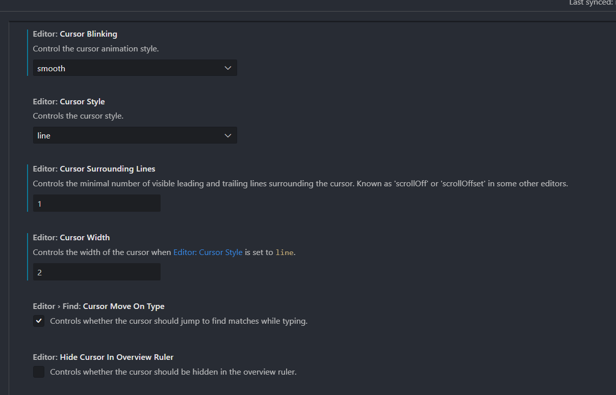 Lack of smooth cursor animation while typing in the Insiders build · Issue #168898 · microsoft ...