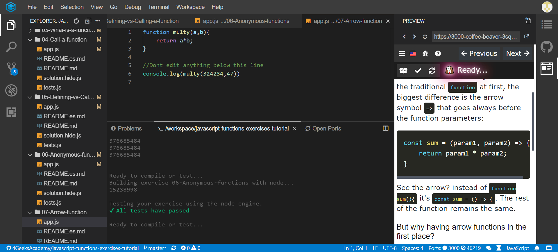 function should be called multy instead of sum · Issue #247 · learnpack/learnpack · GitHub