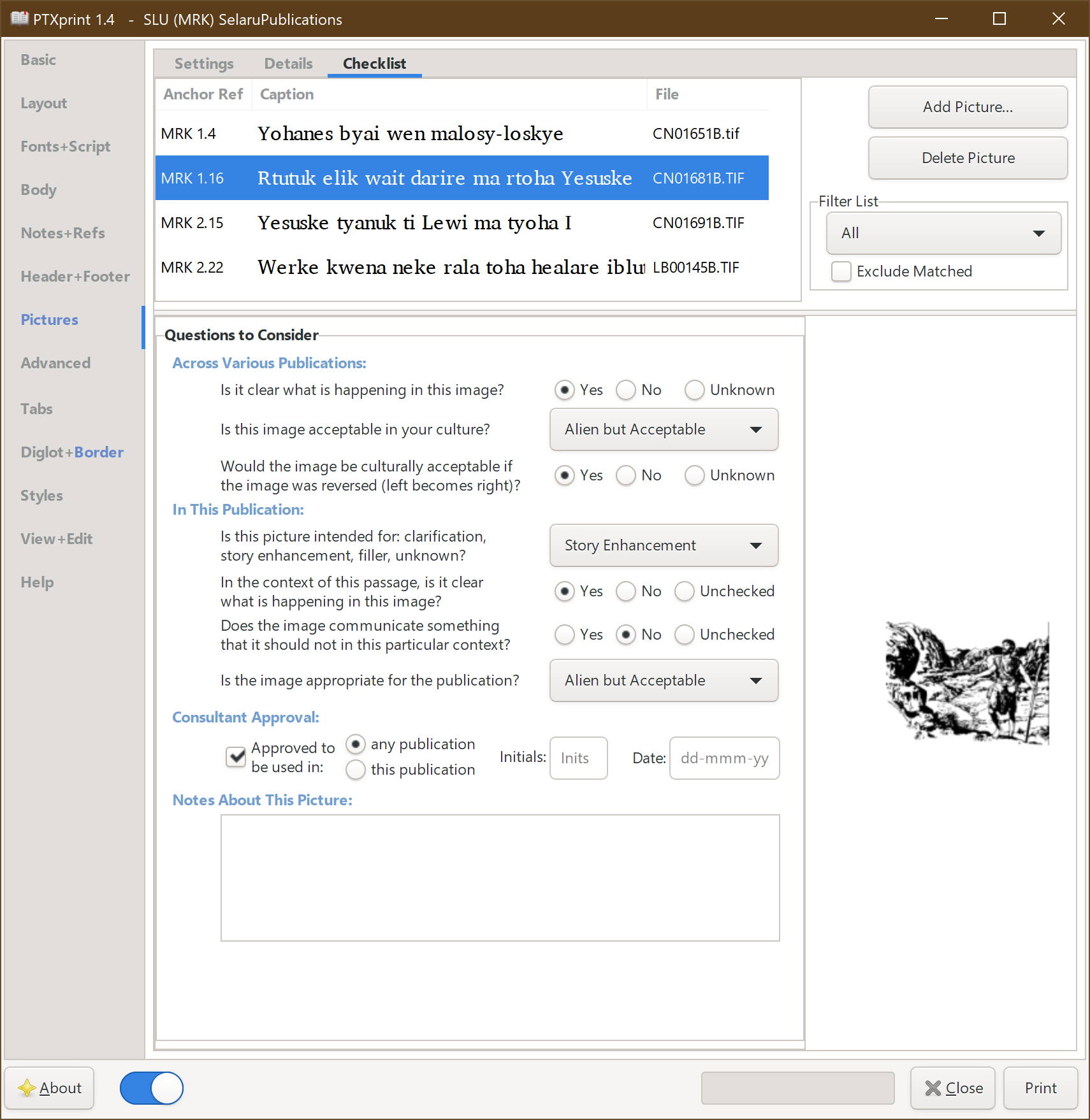 v1.4 The Picture CheckList tool appears to work for the 1st selected picture only · Issue #317 ...