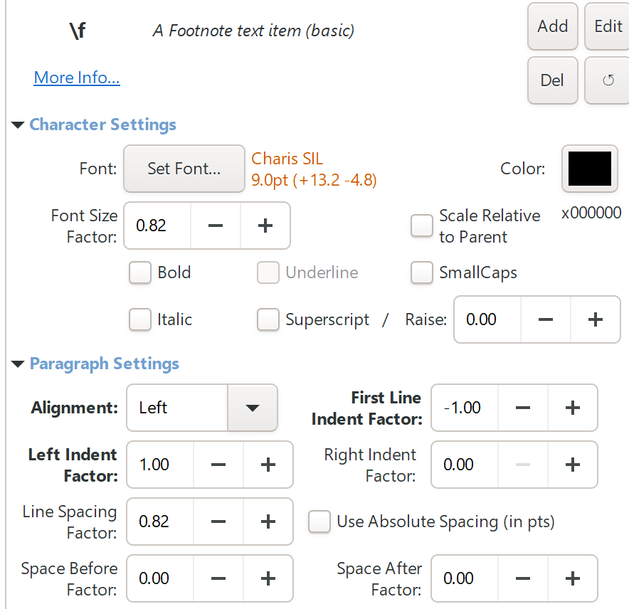 Footnotes Style Control for Paragraph Indention not working (v2.0.4 ...