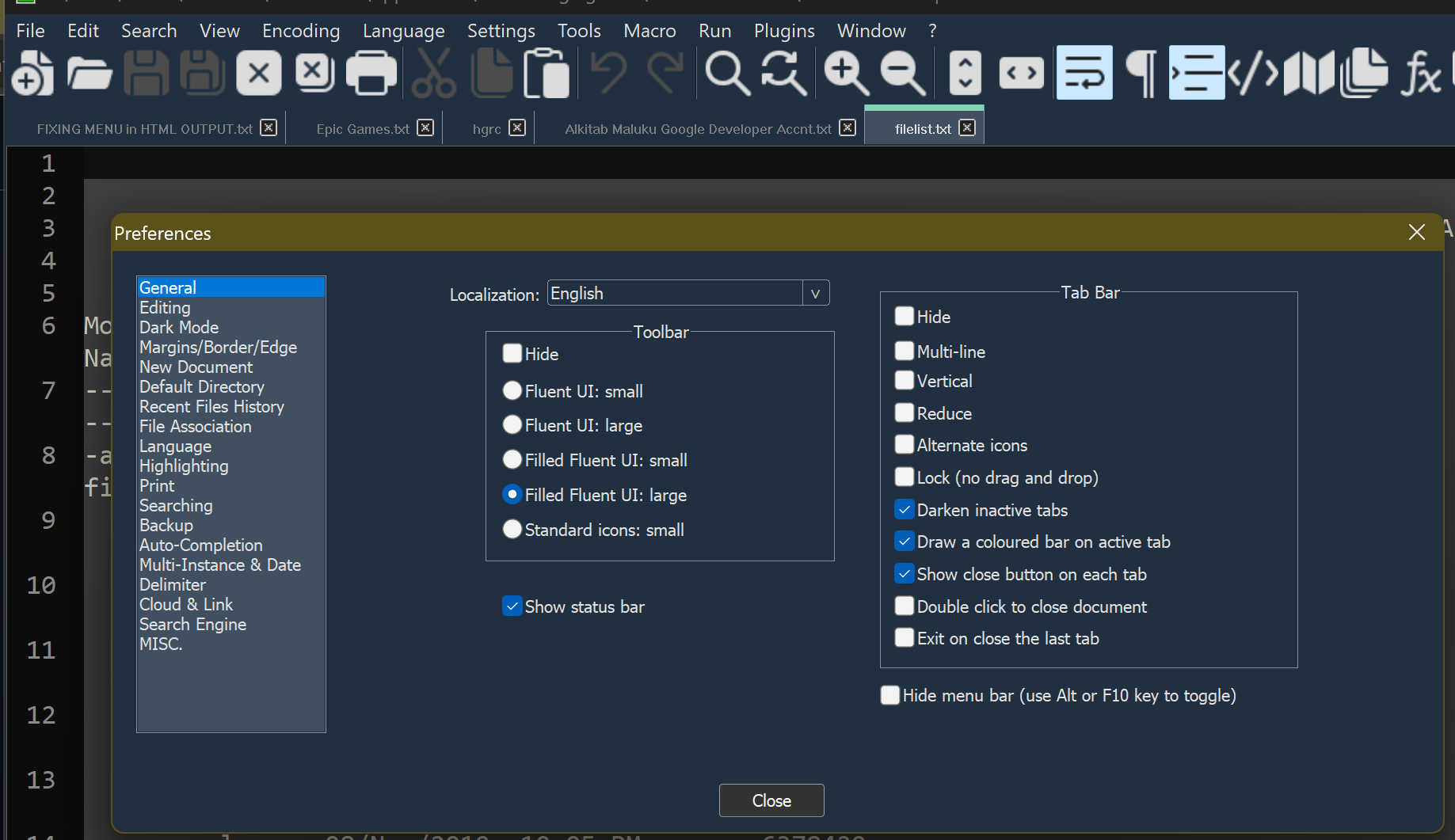 UI scaling for high-resolution desktop displays · Issue #629 · notepad ...