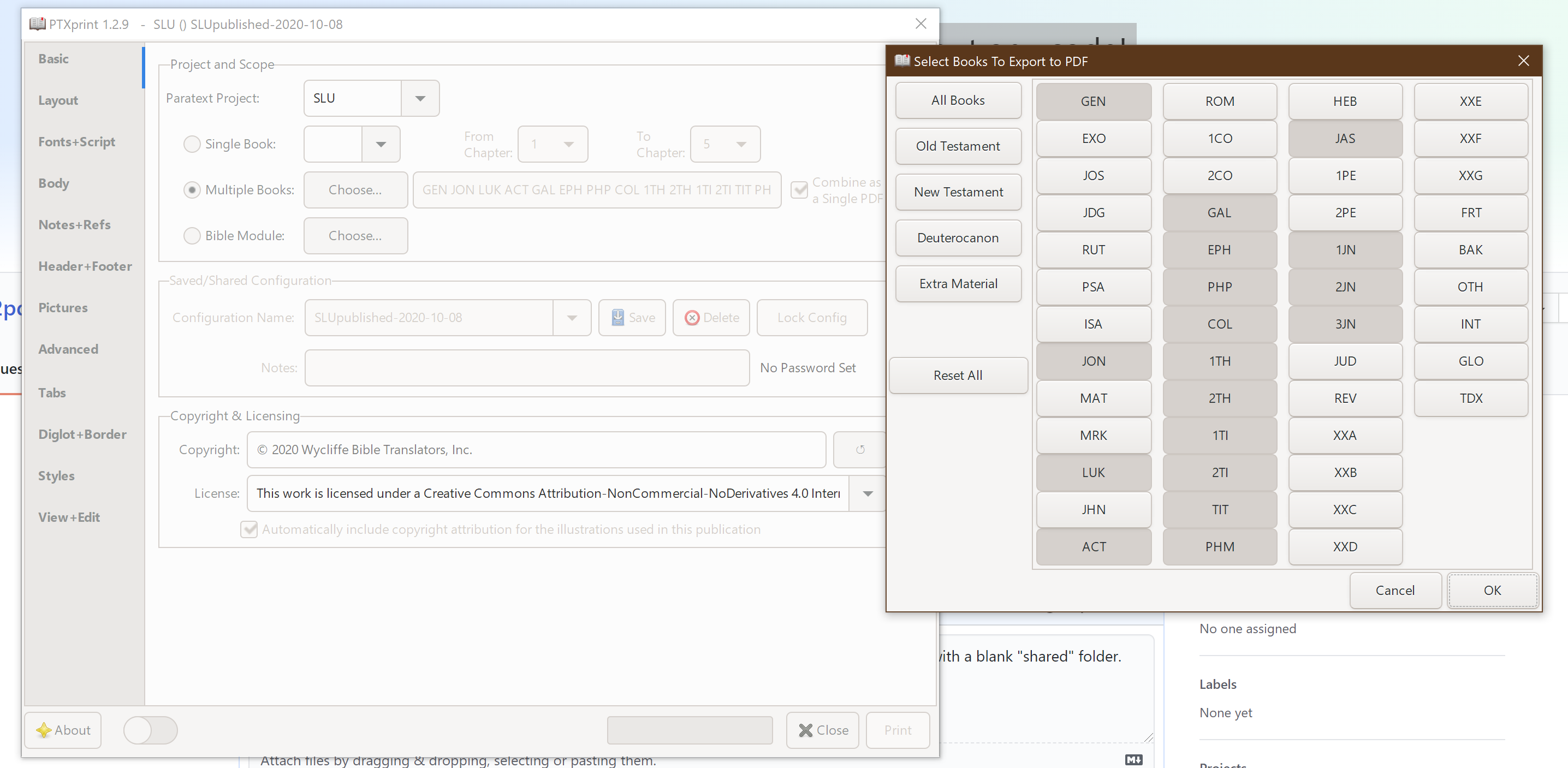 Starting from Scratch Hangs PTXprint v1.2.9 · Issue #254 · sillsdev/ptx2pdf · GitHub