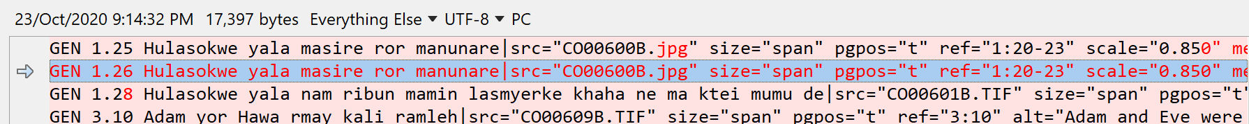 v1.3 I think if a picture fails to fit, it is shifted to a new location but displays as the NEXT ...