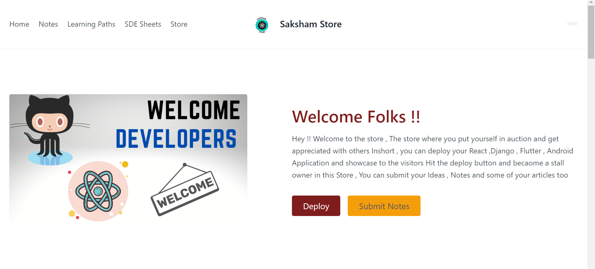 GitHub - atishcomp/sakshamvedi.github.io_atish: Saksham Store is a streamlined website which ...