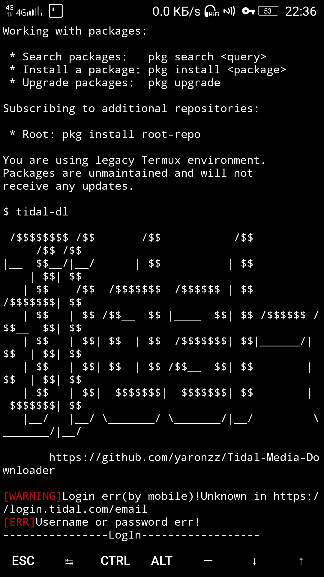 [BUG] LoginErr · Issue #377 · yaronzz/Tidal-Media-Downloader · GitHub