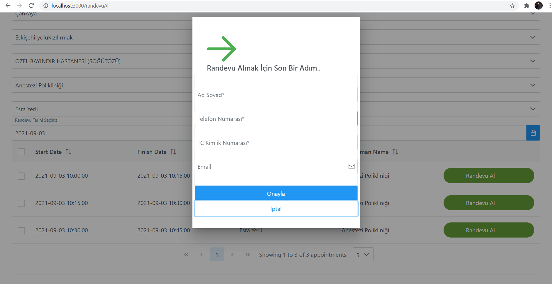 GitHub - Cevik-Cozum/AppointmentManagement-UI