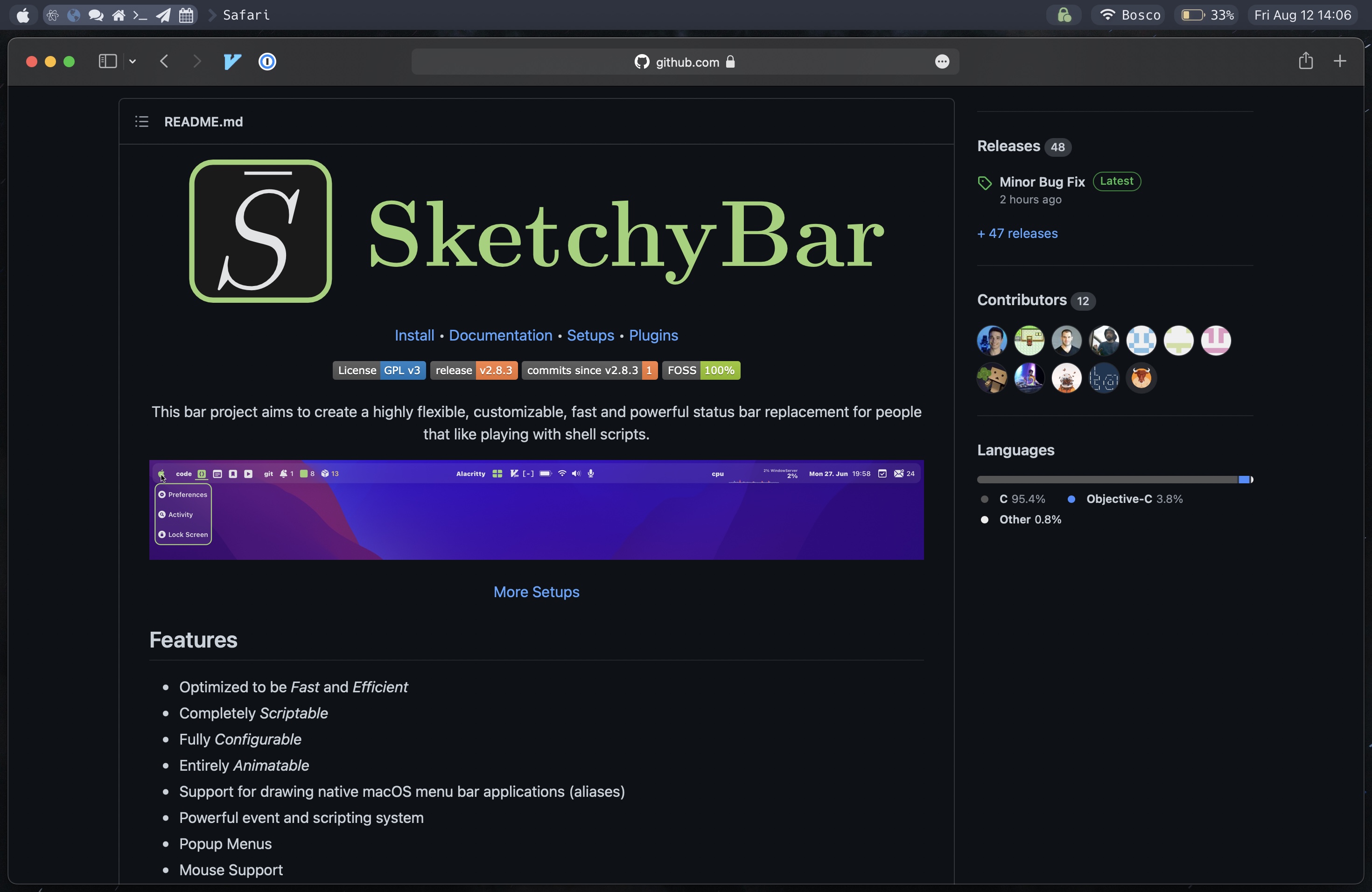 Share your setups · Discussion #47 · FelixKratz/SketchyBar · GitHub