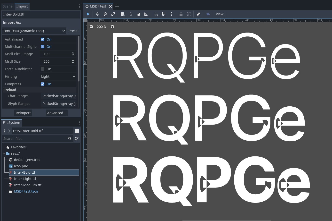 MSDF renders fonts with overlapping shapes incorrectly (not valid per ...
