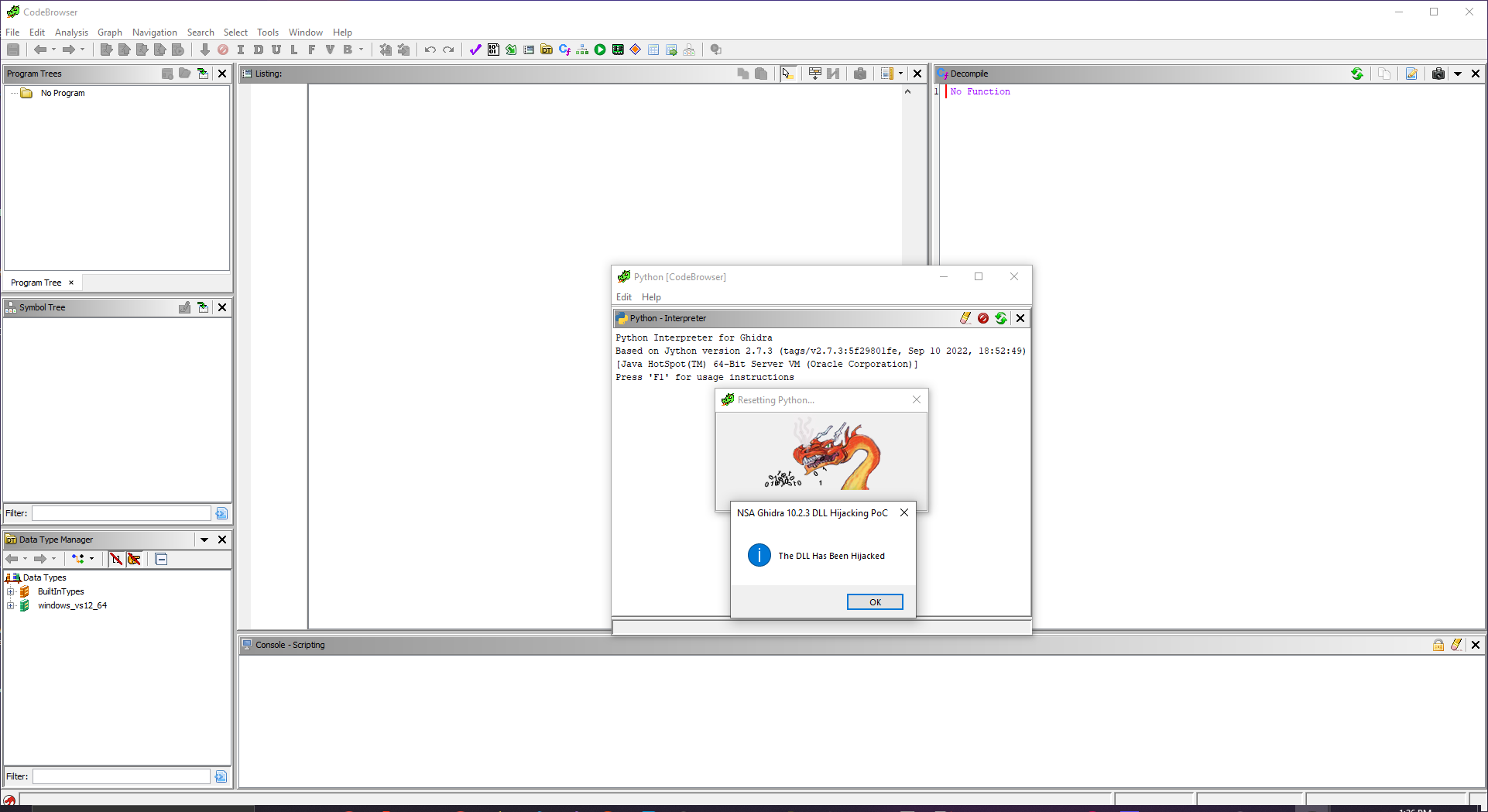 DLL Hijacking In Ghidra 10.2.3 Through jffi-1.2.dll, crypt.DLL and libcrypt.so.1.dll · Issue ...