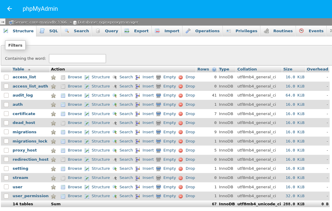 Fresh install, certificate error, unable to login to Nginx Proxy Manager w/ factory creds ...