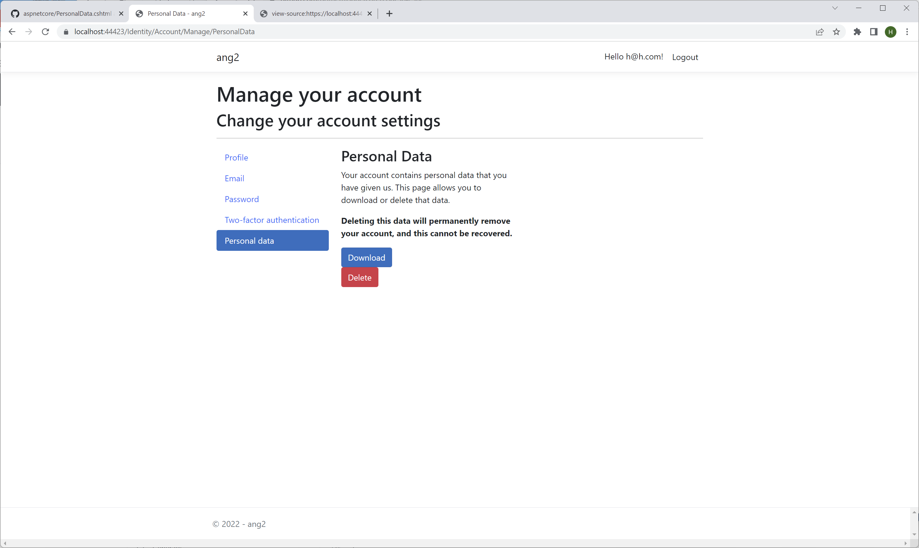 A11y_.NET Core_ASP.NETCore_BlazorWasmManageyouraccountTwoPersonalData_DevTools:Incorrect role ...