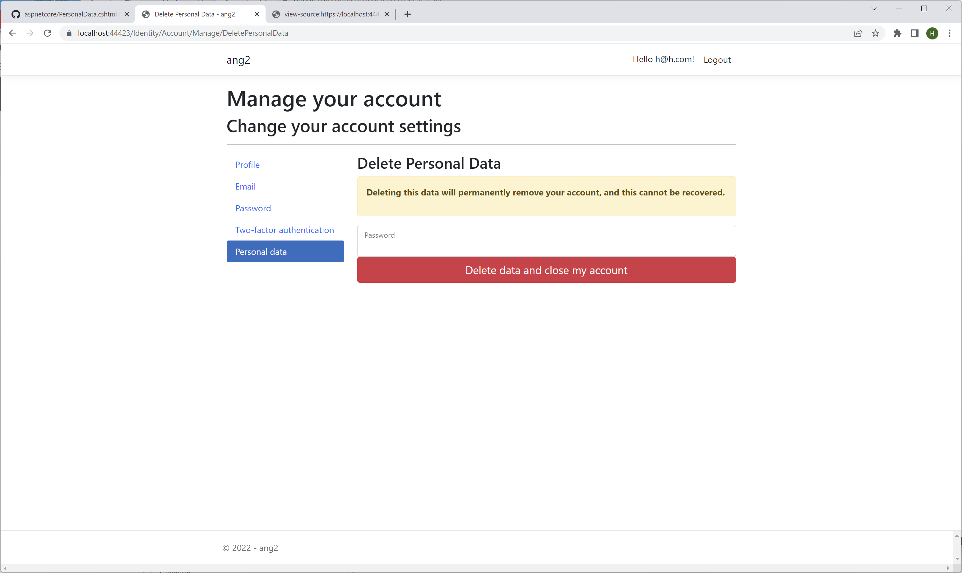 A11y_.NET Core_ASP.NETCore_BlazorWasmManageyouraccountTwoPersonalData_DevTools:Incorrect role ...