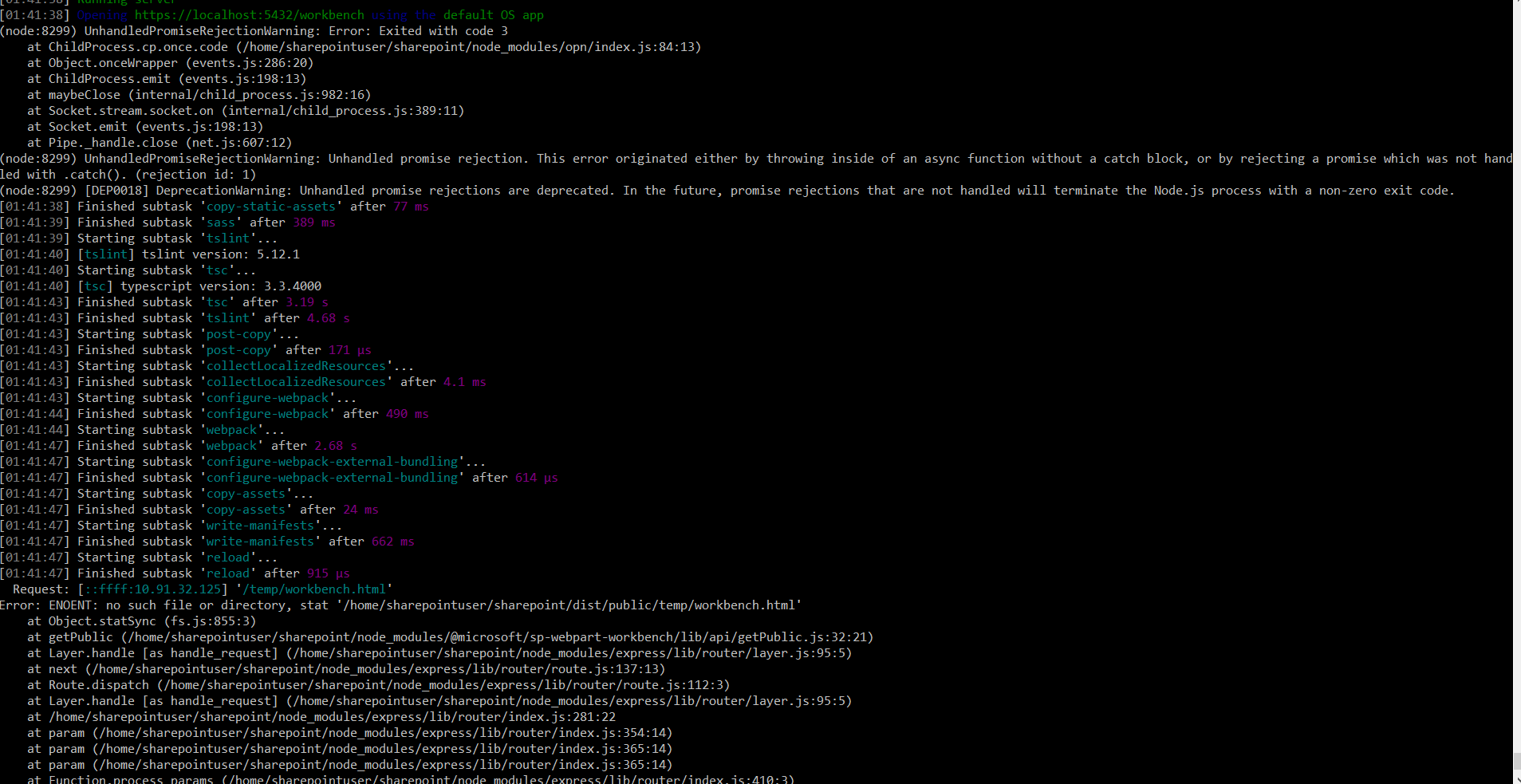 Sharepoint workbench browser error · Issue #5744 · SharePoint/sp-dev-docs · GitHub