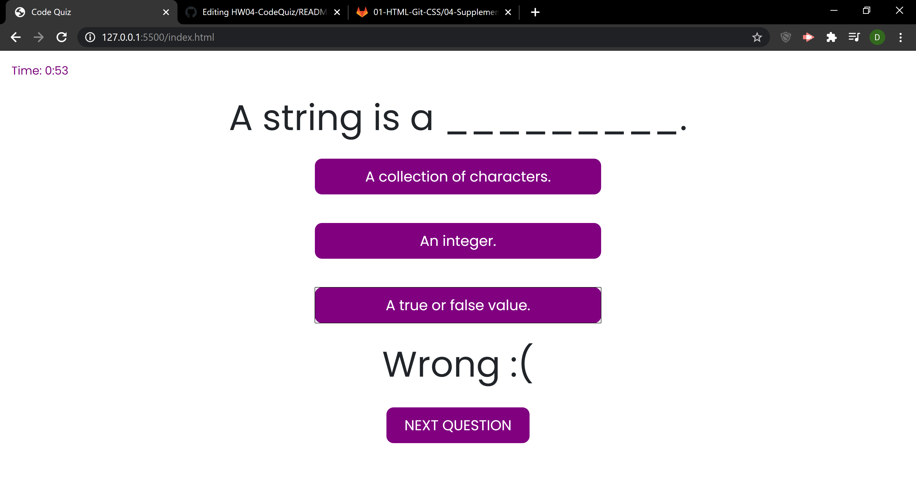 GitHub - davidlindnerjr/HW04-CodeQuiz