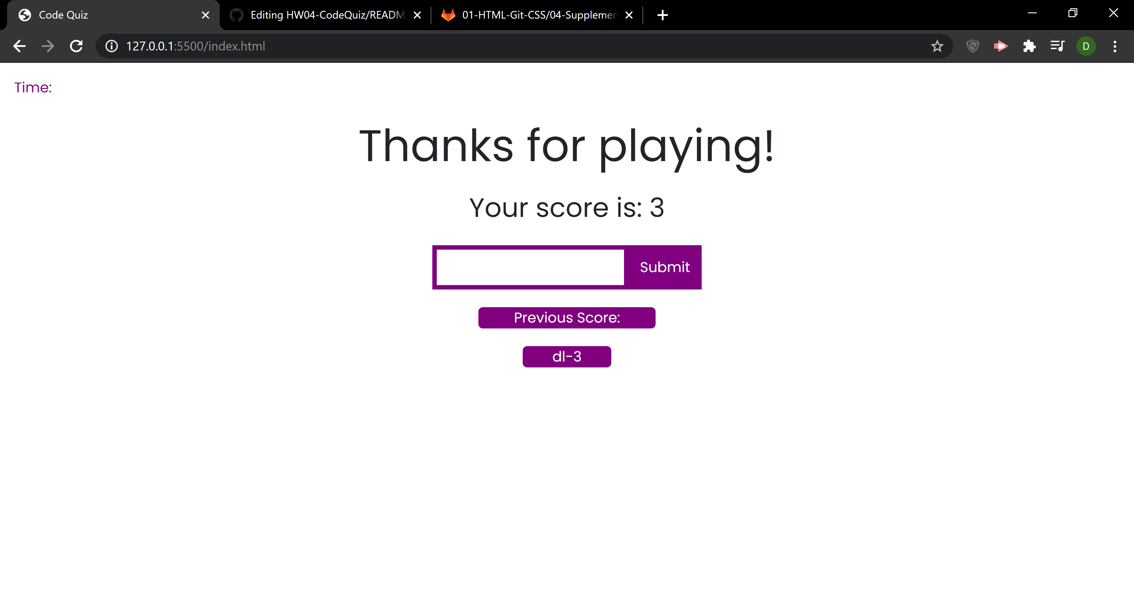 GitHub - davidlindnerjr/HW04-CodeQuiz