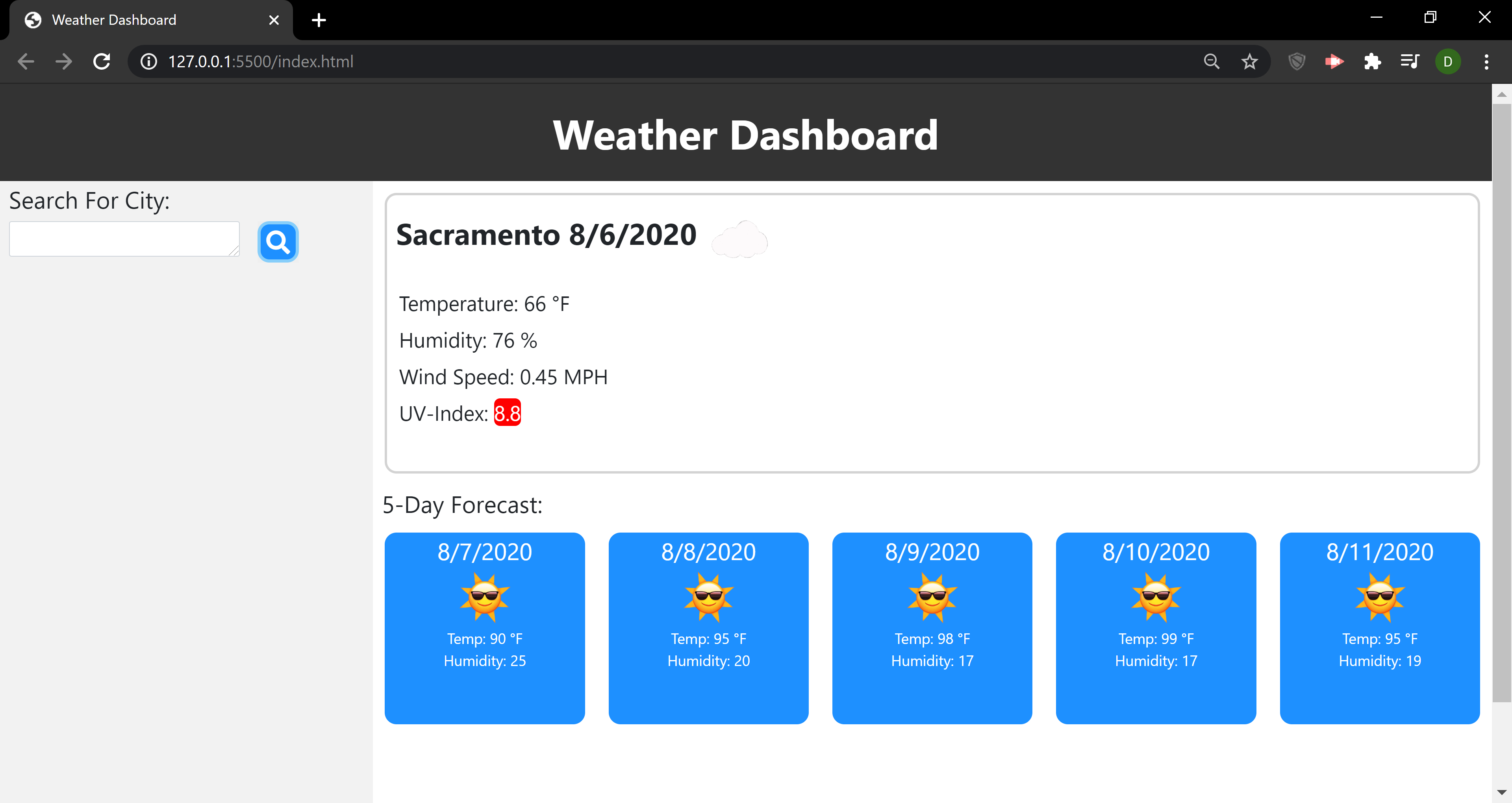 GitHub - davidagil/WeatherDashboard