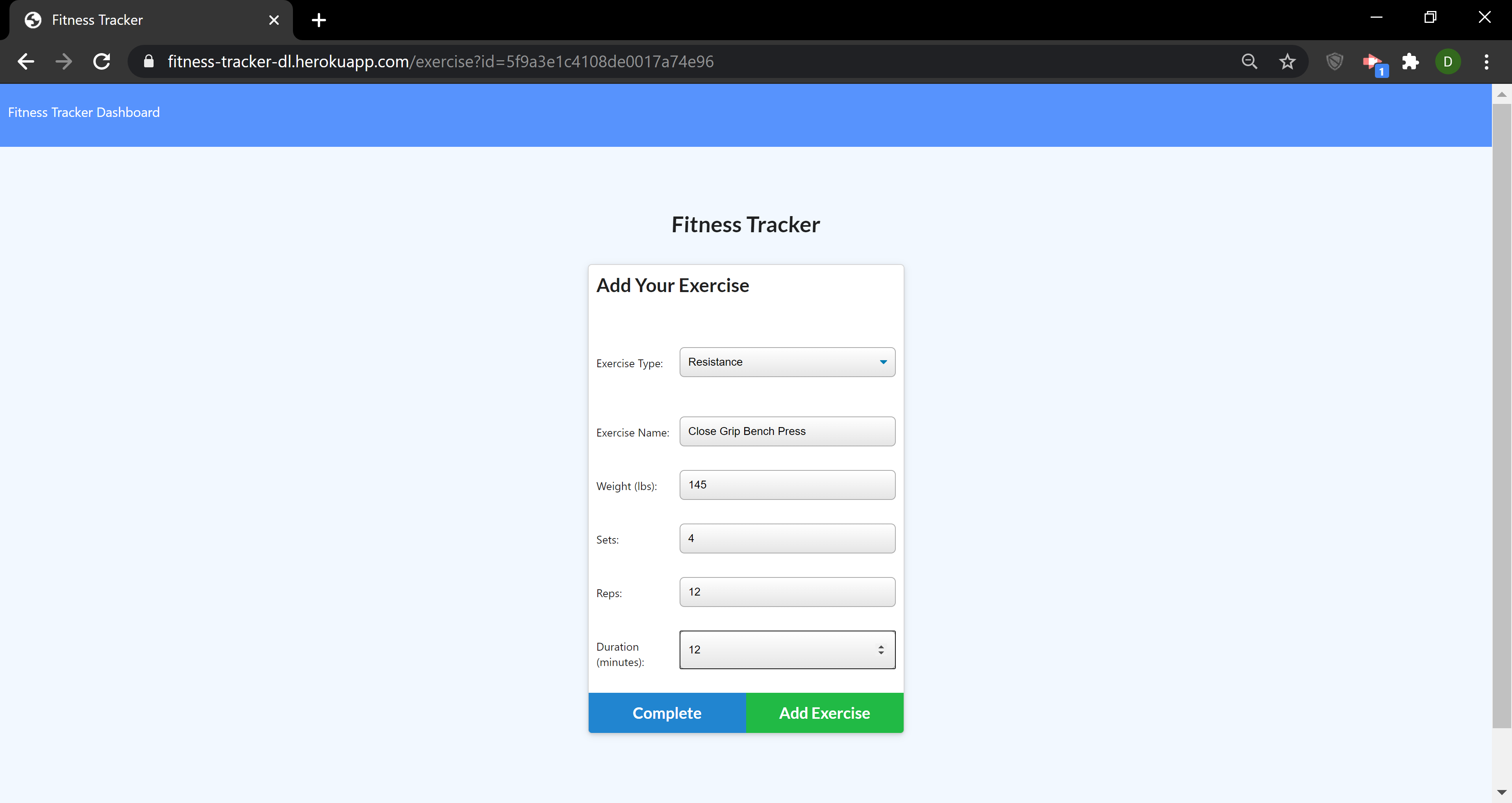 GitHub - davidagil/Fitness-Tracker