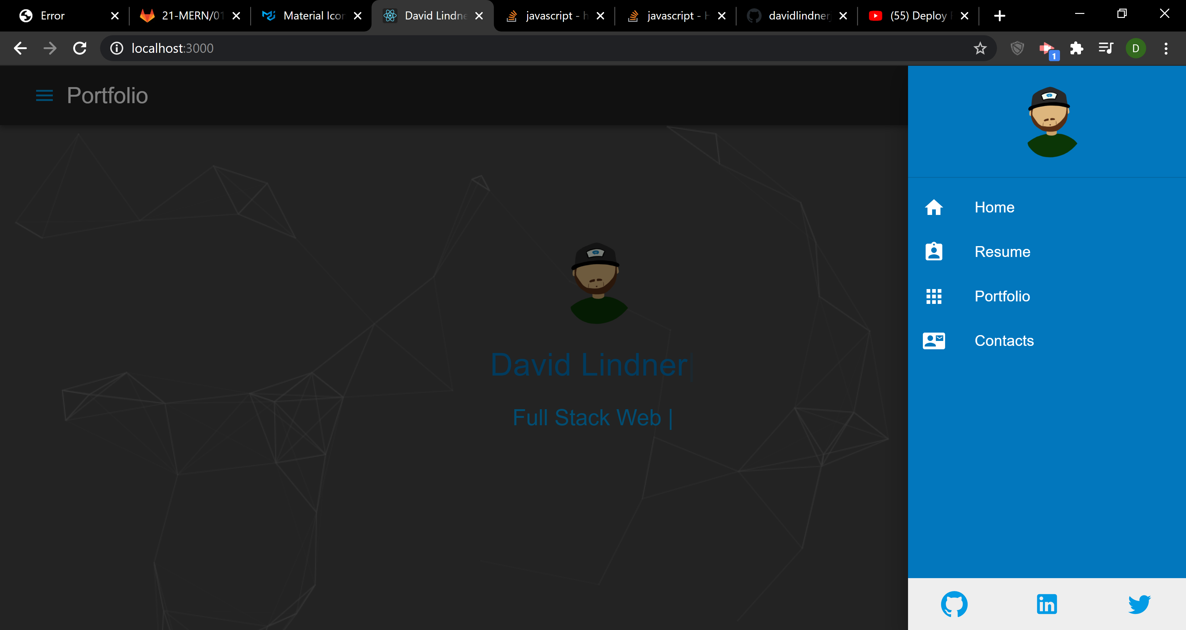 GitHub - davidlindnerjr/davidlindner-portfolio