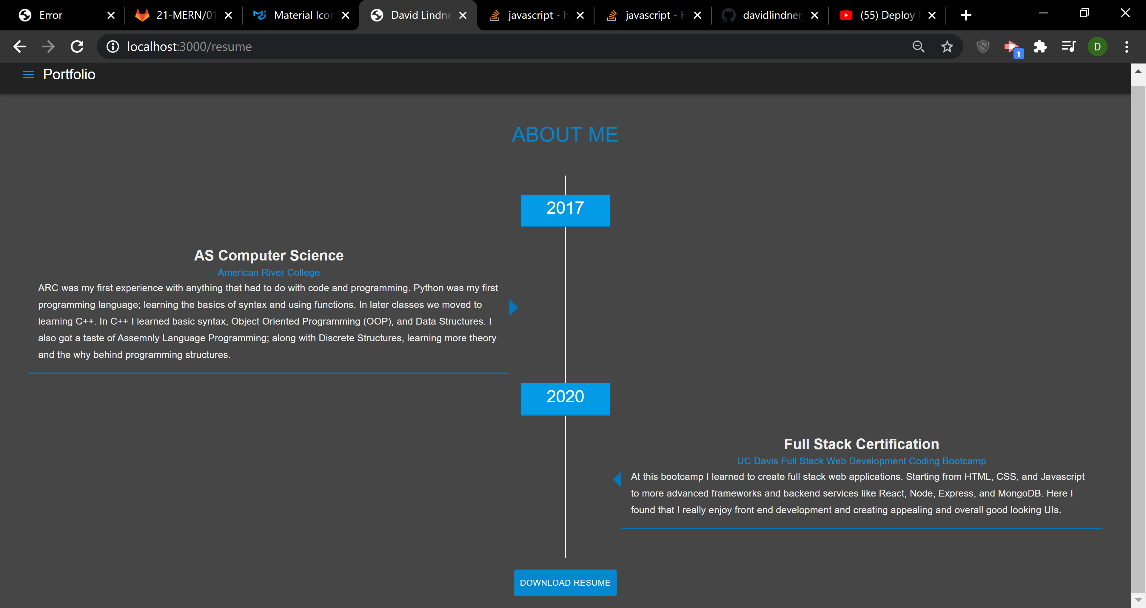 GitHub - davidlindnerjr/davidlindner-portfolio