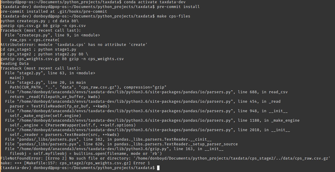 make cps-files not working on ubuntu machine -- "AttributeError: module ...