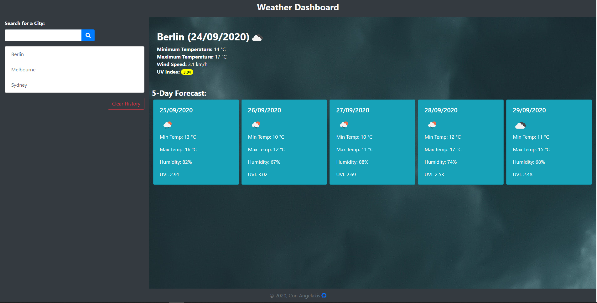 GitHub - Epanastatis2020/Weather-Dashboard