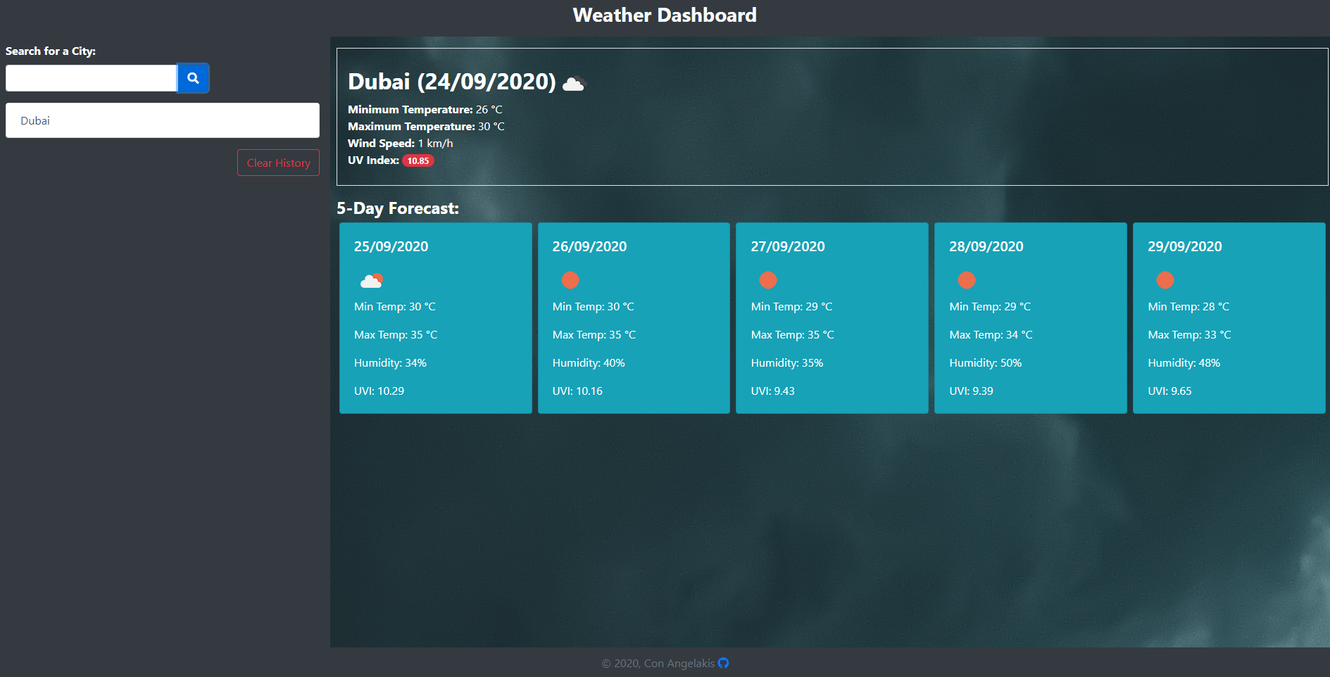 GitHub - Epanastatis2020/Weather-Dashboard