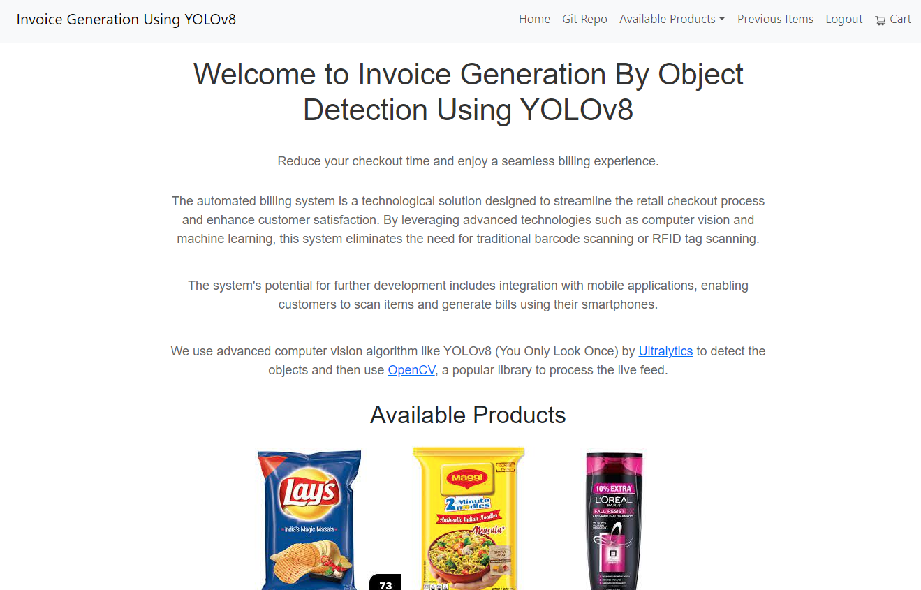 GitHub - tejasrinivas20/Invoice-Generation-using-YOLOv8: A project thats co-developed, which ...