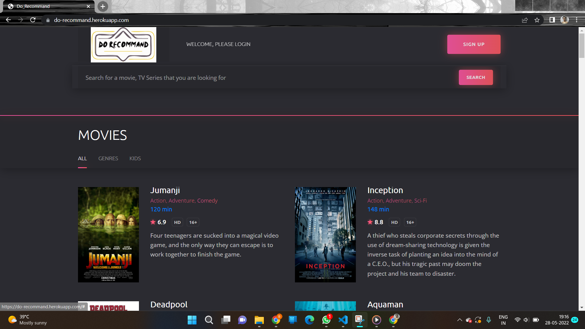 GitHub - vaishnavieluru/movie-recommendation