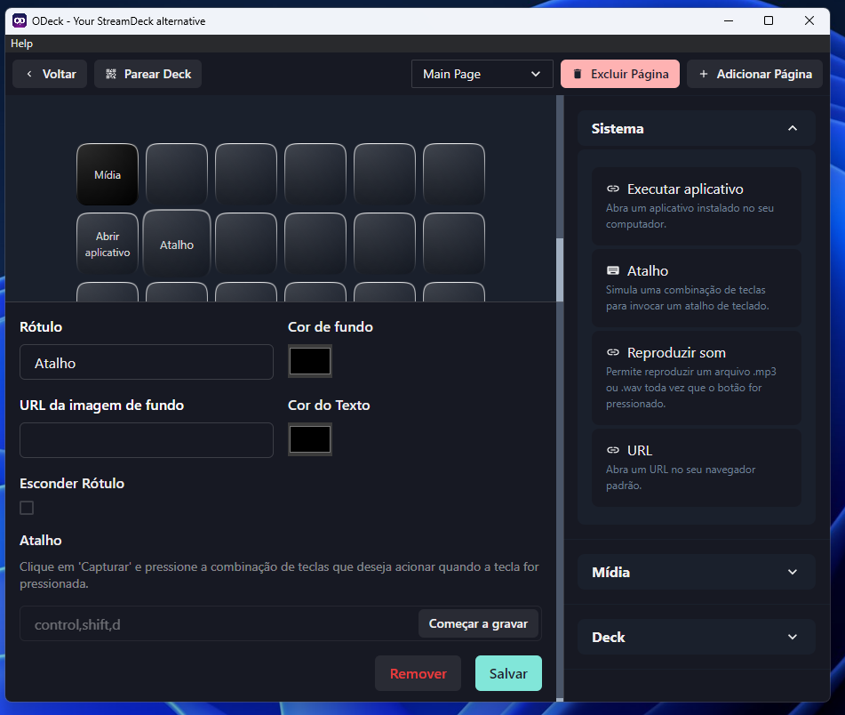 GitHub - willianrod/ODeck: A free and open-source alternative to StreamDeck