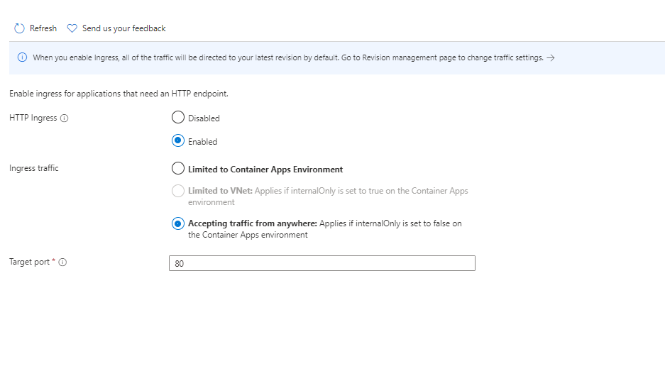 How do I set internalOnly for the environment? · Issue #232 · microsoft/azure-container-apps ...