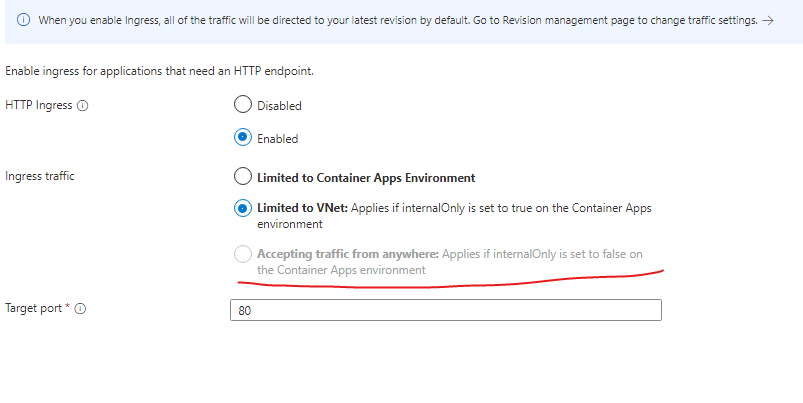How do I set internalOnly for the environment? · Issue #232 · microsoft/azure-container-apps ...