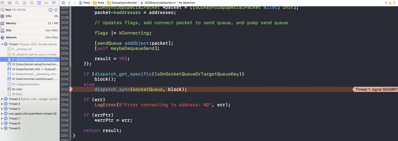 Can't connect to a socket · Issue #577 · robbiehanson/CocoaAsyncSocket · GitHub