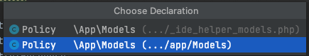 PhpStorm - Multiple definitions exist for class DB · Issue #592 · barryvdh/laravel-ide-helper ...