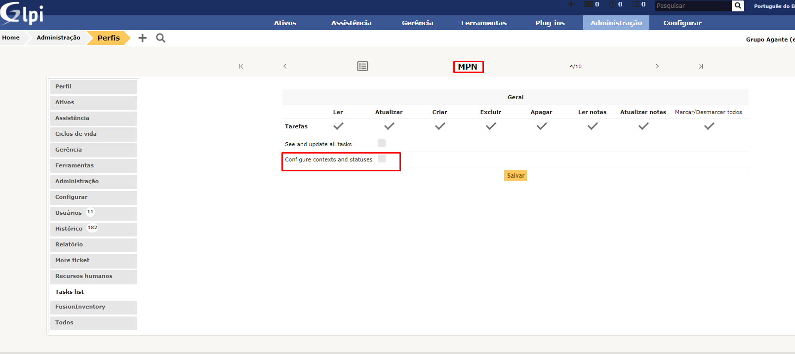 Configuration Permission · Issue 34 · Infotelglpitasklists · Github 