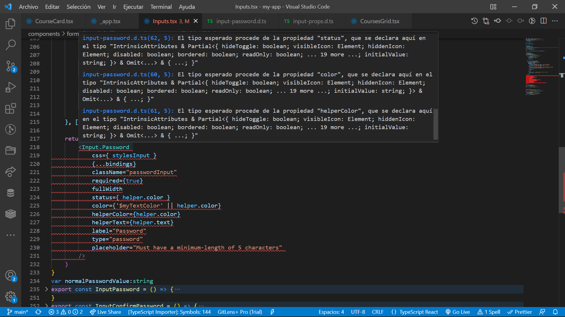 [BUG] - Inputs Components color, helperColor, status · Issue #378 · nextui-org/nextui · GitHub