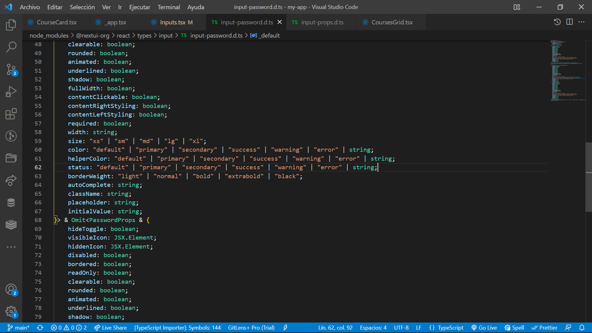 [BUG] - Inputs Components color, helperColor, status · Issue #378 · nextui-org/nextui · GitHub