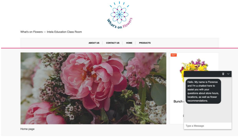 GitHub - sakshimote/AI-Chatbot: Built AI chatbot for flower shop. Used ...