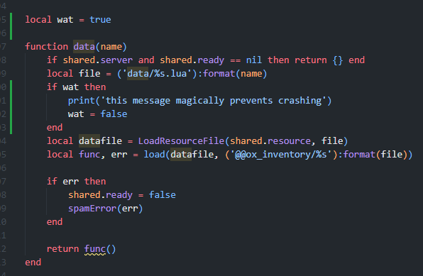 Client crashes with "invalid native call" · Issue #777 · overextended/ox_inventory · GitHub