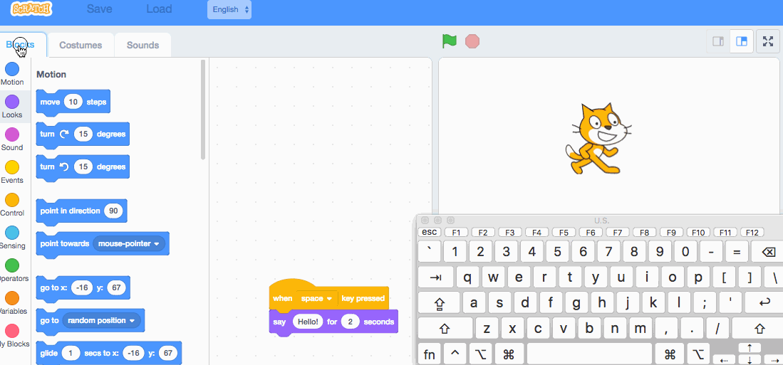 Sound Editor Captures Keystrokes · Issue 1107 · Scratchfoundation