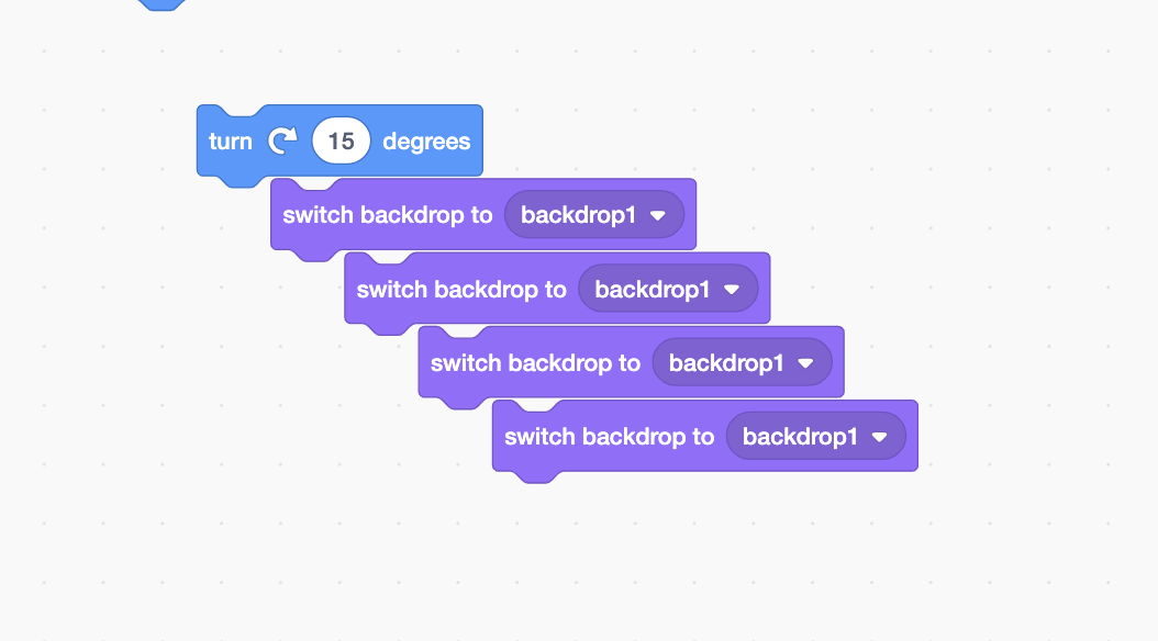 Drag two blocks to backdrops area, these blocks overlapped. · Issue #2318 · scratchfoundation ...