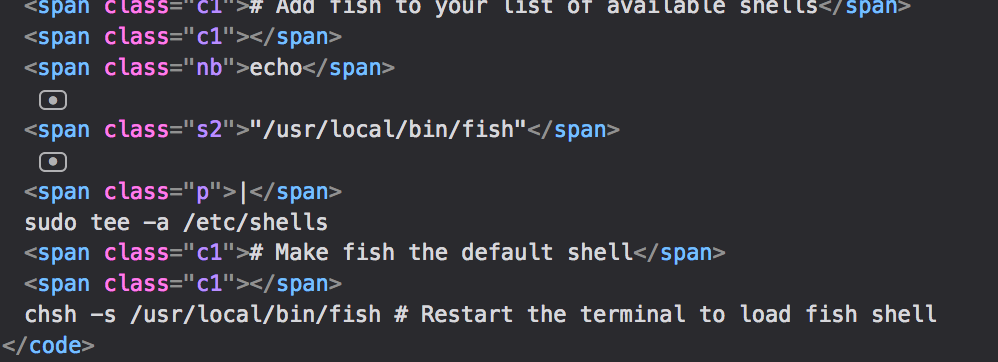 Shell code block that ends with comment, incorrectly highlighted · Issue #168 · alecthomas ...