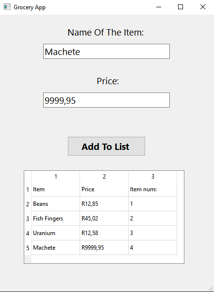 GitHub - KennjiNemera/Grocery-List: My first PyQt Program with Python ...