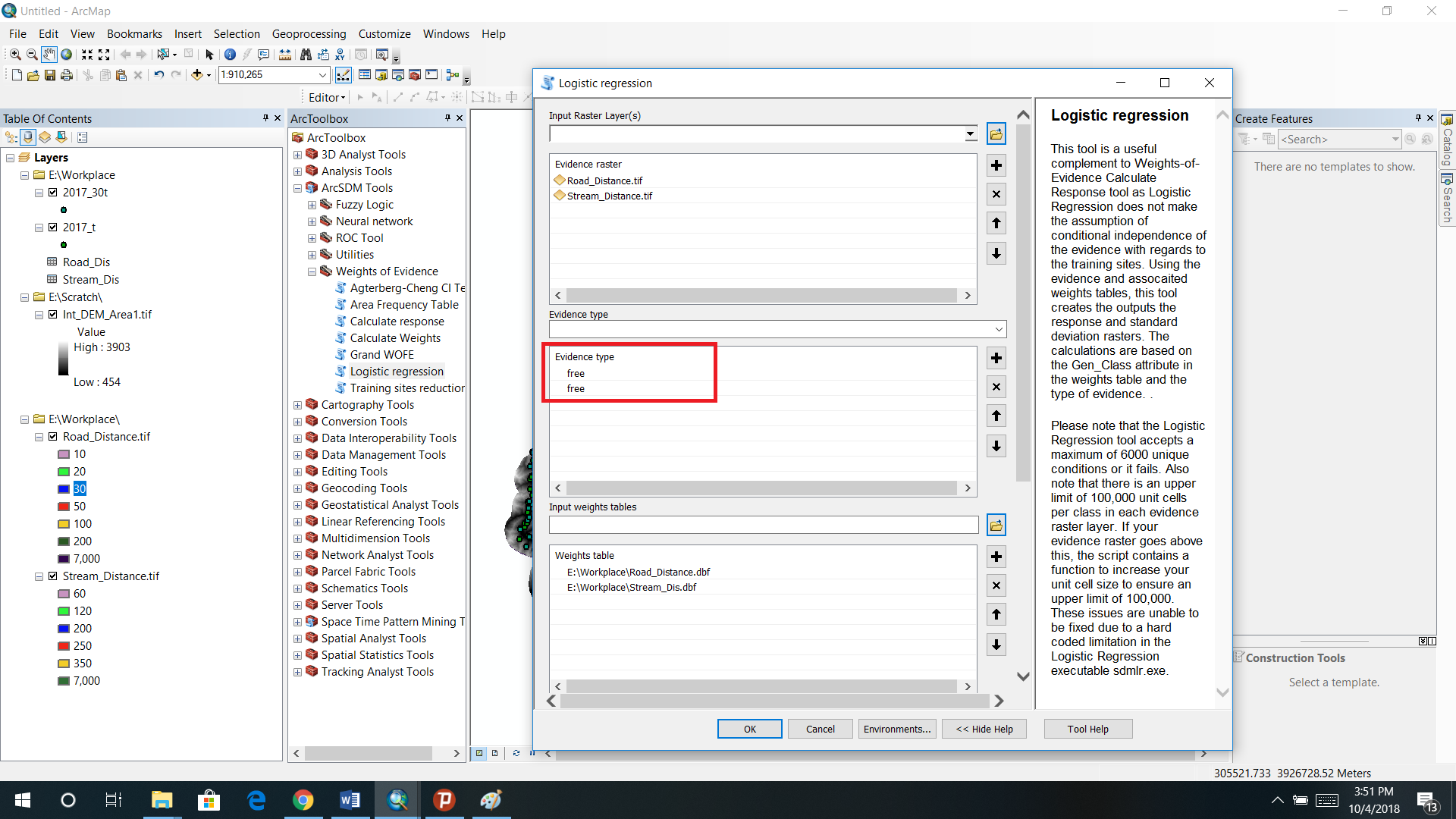 In logistic regression Error 999999, Error exectuing founction. Failed ...